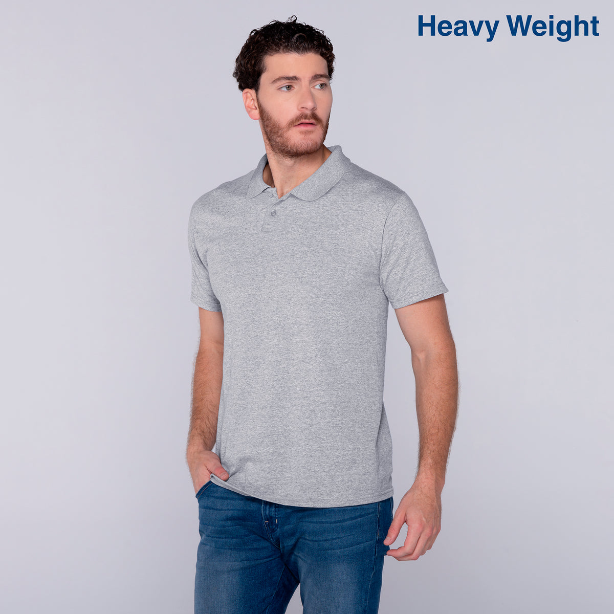 Adult Unisex Polo Shirt (Heather Grey) – Yazbek USA Mint